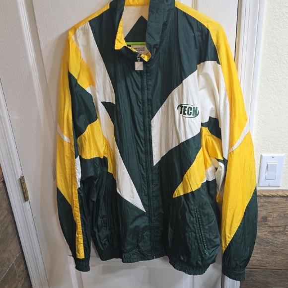 american team sports | Jackets & Coats | Vintage Green And Yellow ...
